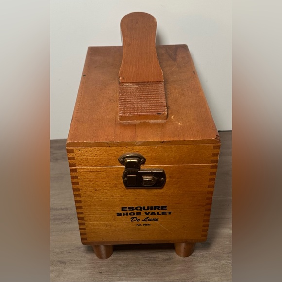 Esquire | Other | Vintage Esquire Shoe Valet De Luxe Shoe Shine Box ...
